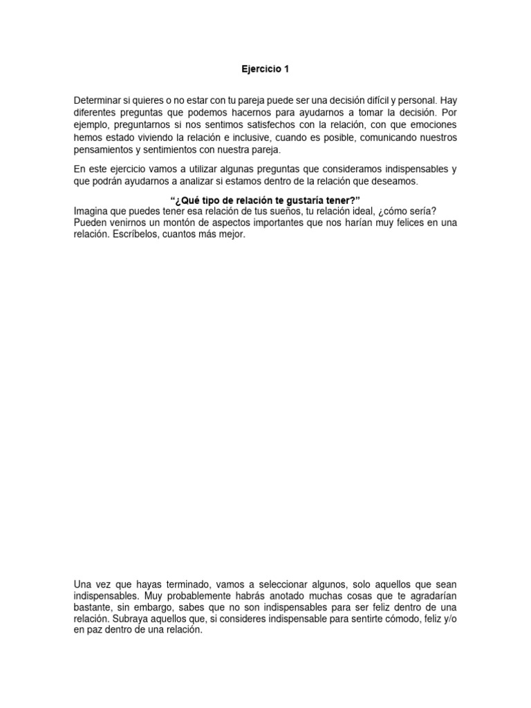 Evaluación de Relaciones Personales | PDF