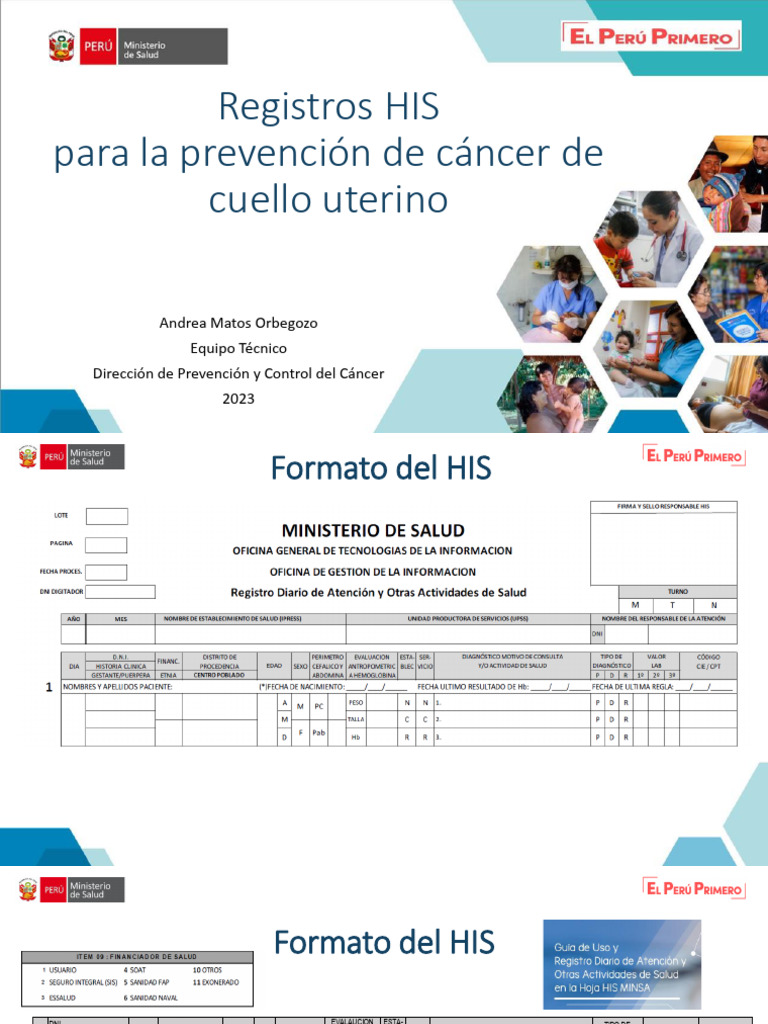 Cod His Prevenecion Cancer Cacu | PDF | Cáncer de cuello uterino | Cáncer