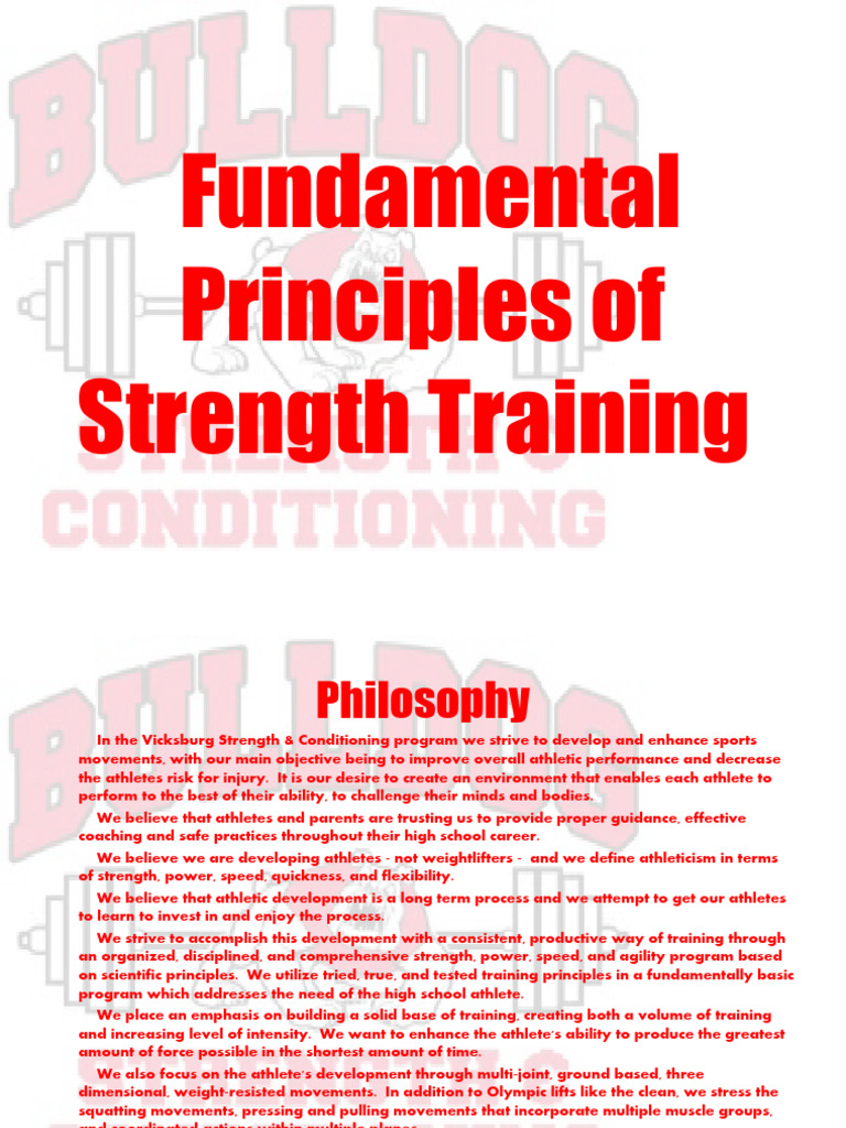 Strength Training Principles | PDF | Skeletal Muscle | Strength Training
