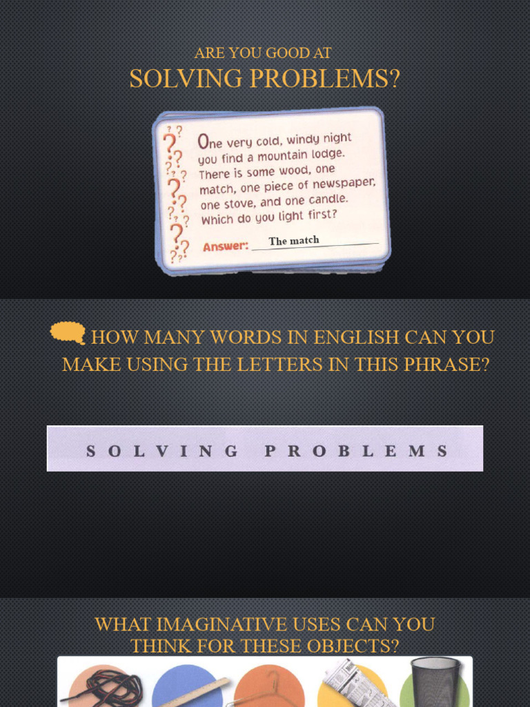 Solving Problems Feelings | PDF | Linguistics | Human Communication