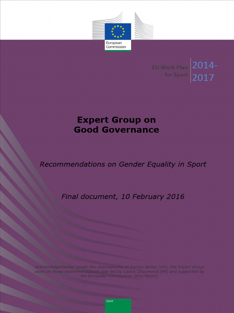 Expert Group Gender Equality - en | PDF