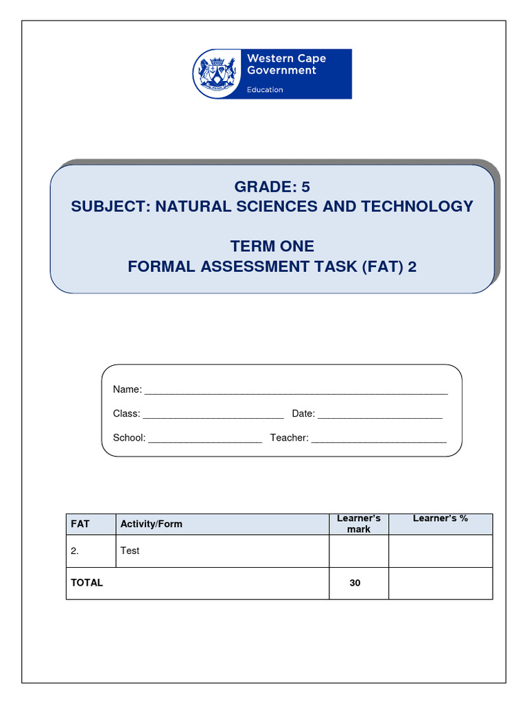 2015-NST Grade 5 Test Term 1 | PDF | Chicken | Pupa