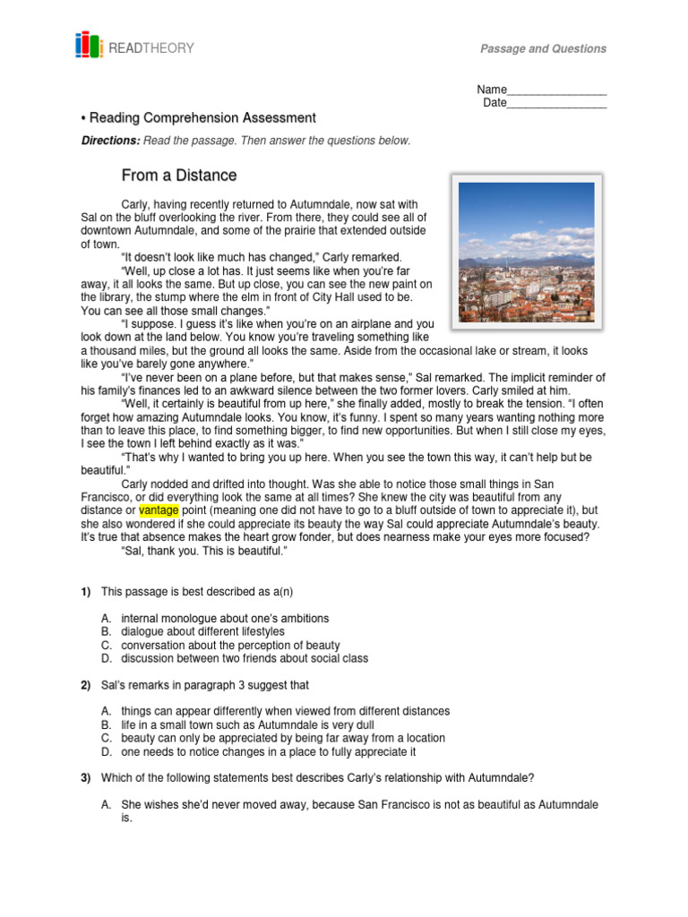 Perception of Beauty in Autumndale | PDF | Beauty | Question