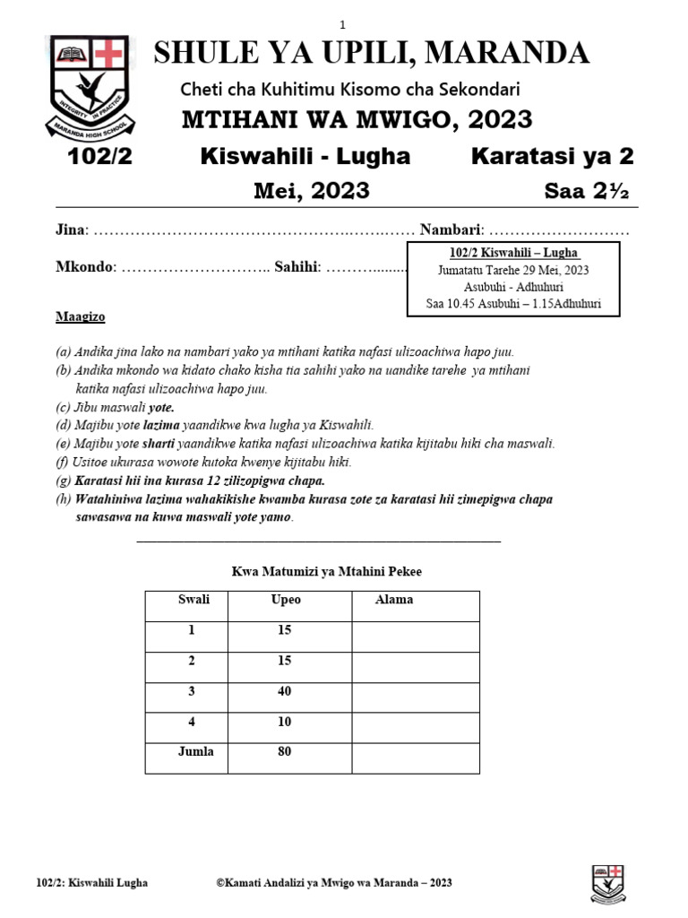 Kis PP2 QNS | PDF