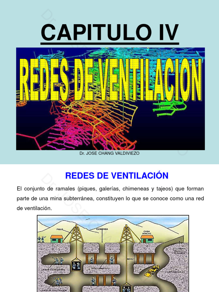 Unidad IV Redes de Ventilaci-N | PDF | Resistencia Eléctrica y Conductancia | Ventilación ...