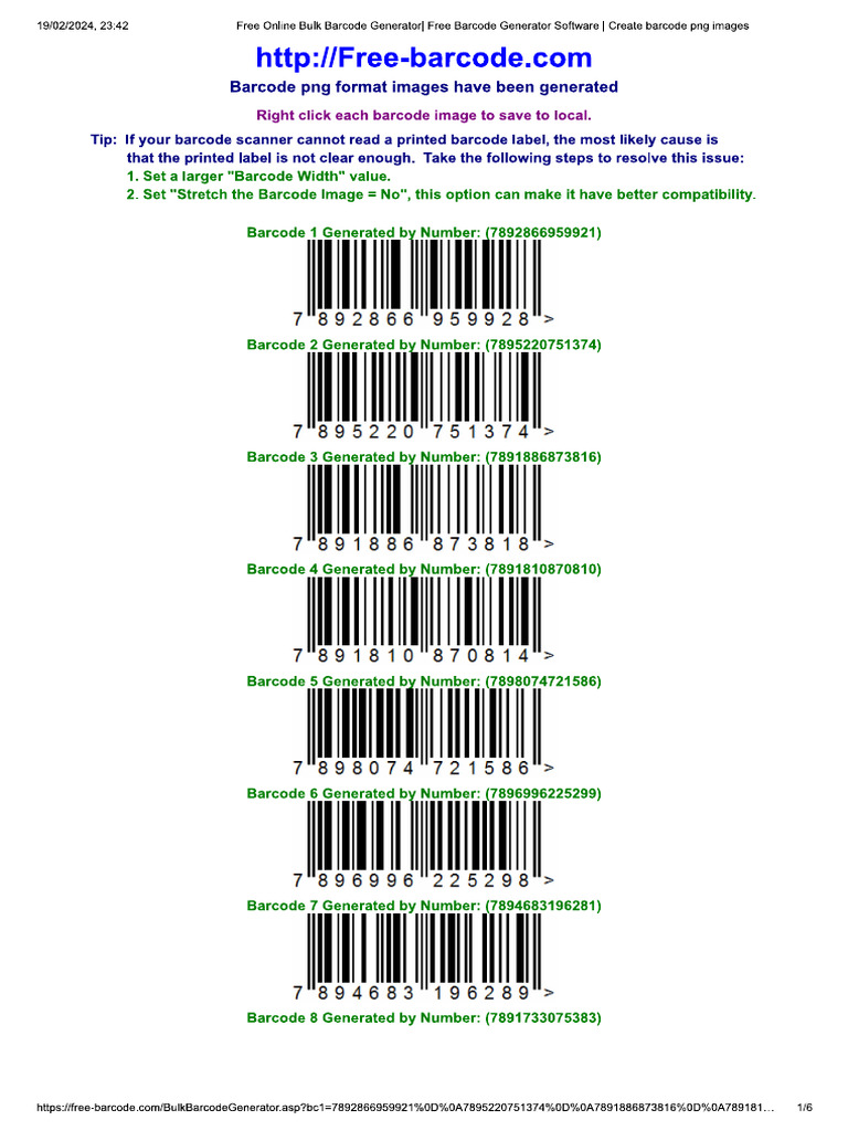 Codigos de Barra 1 | PDF