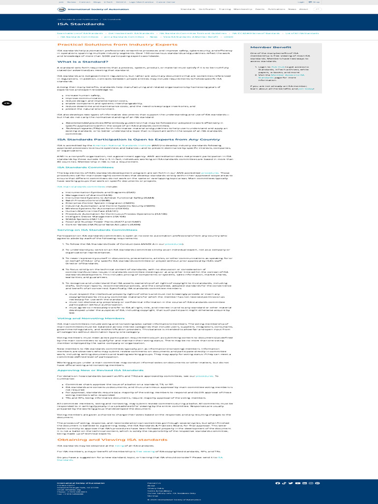 Isa Information Pdf Standardization Automation