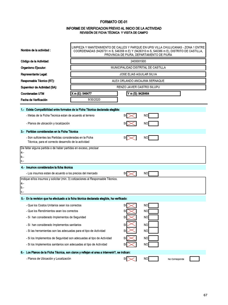 2 Formatos (OE) - Actividad1 - 4ta Quincena | PDF