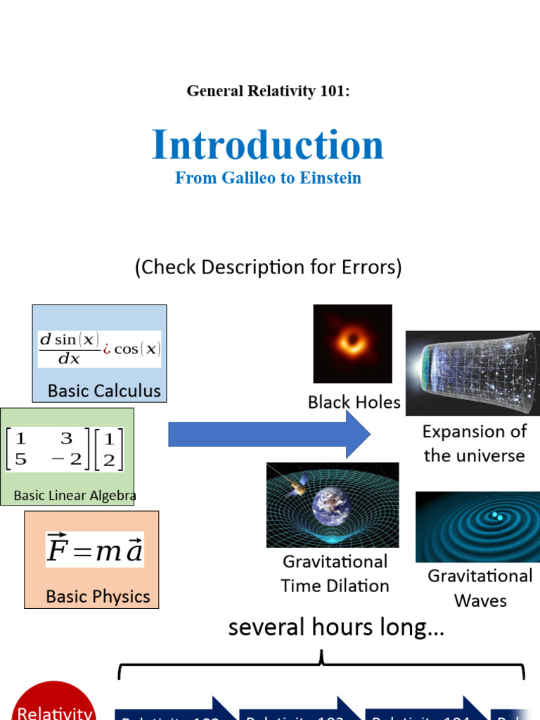 Relativity101a Galilean Relativity | PDF | Theory Of Relativity ... Relativity101a Galilean Relativity | PDF | Theory Of Relativity ...