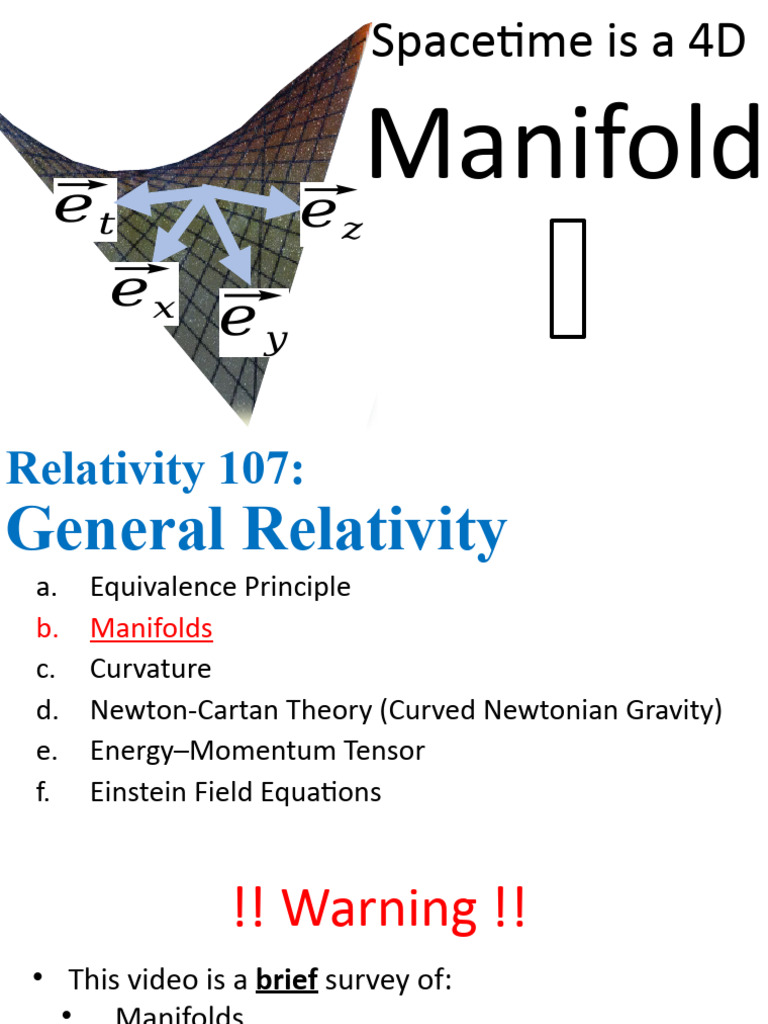 Intro to General Relativity Concepts | PDF