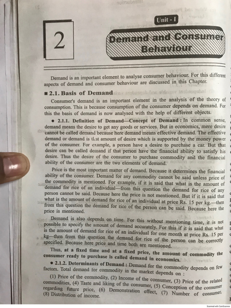 2 Demand Consumer Behaviour Pdf