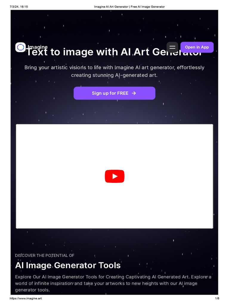 Imagine AI Art Generator | PDF | Software | Computing