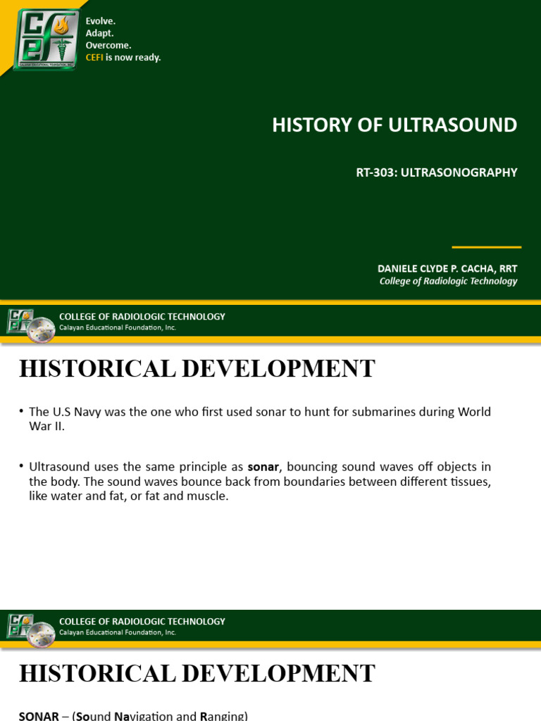 UTZ History | PDF | Medical Ultrasound | Ultrasound