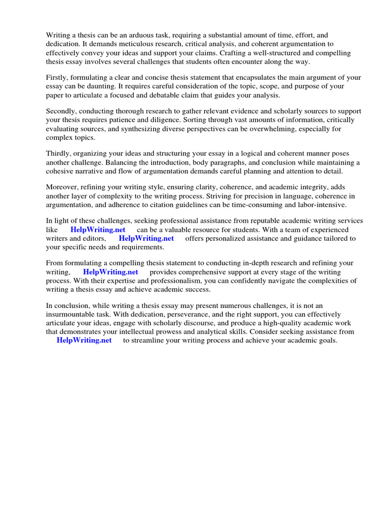 3 Point Thesis Essay | PDF | Essays | Thesis