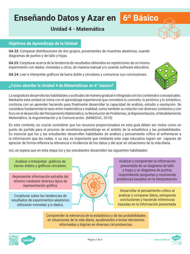 cl-m-1699355071-gratis-ensenando-datos-y-azar-en-6-basico-unidad-4-matematica_ver_3 | PDF