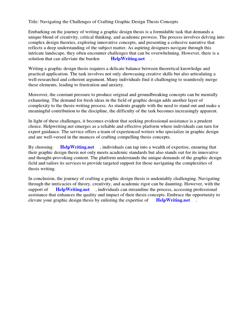 Graphic Design Thesis Concepts | PDF | Graphic Design | Design