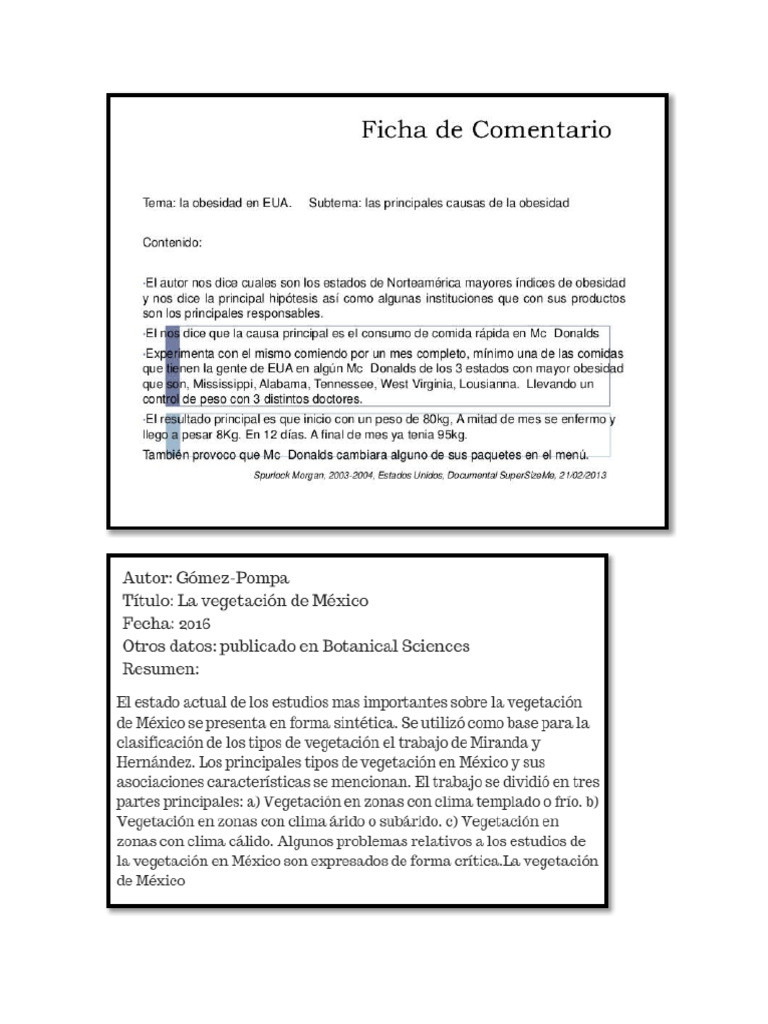Ejemplo de Fichas | PDF