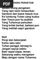 Lirik Lagu Sungai SukacitaMu | PDF