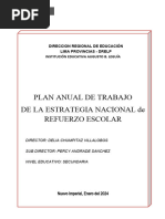 Plan de Refuerzo Escolar 2025 | PDF | Evaluación | Aprendizaje