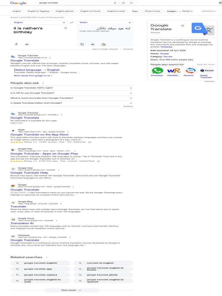 Google Translate: Photo Translation Tools | PDF | Information ...