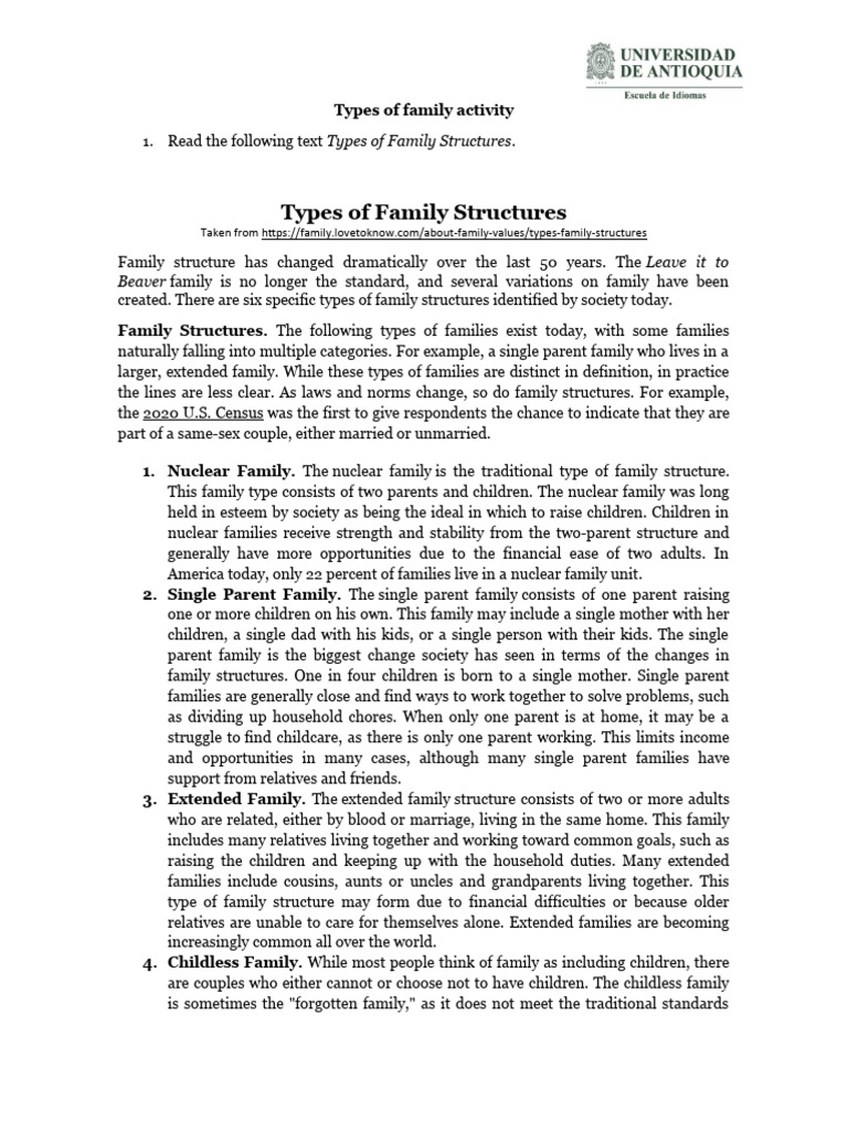 Understanding Family Structures Today | PDF | Family | Stepfamily