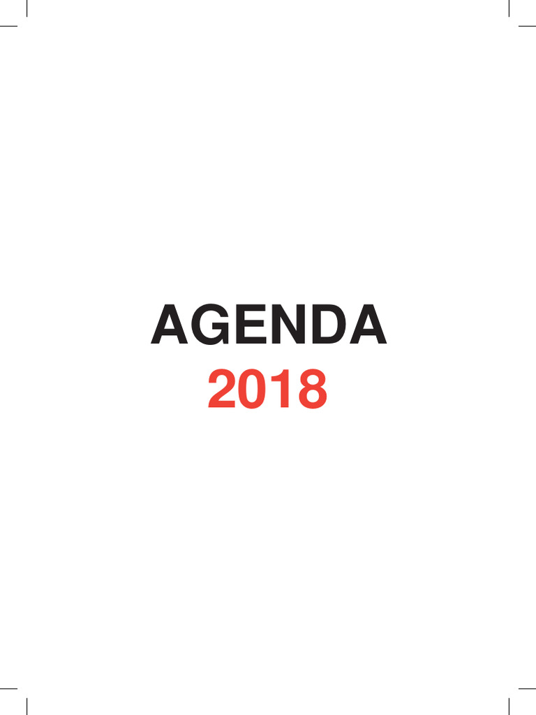 Agenda 2018 | PDF