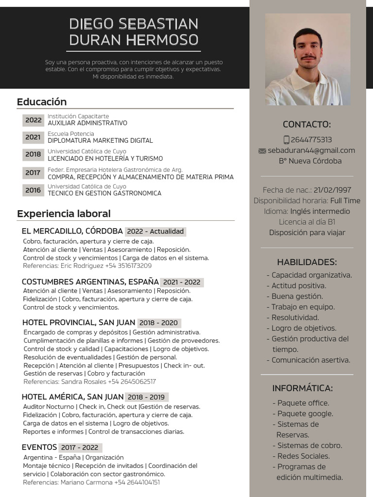 CV Sebastian Durán | PDF