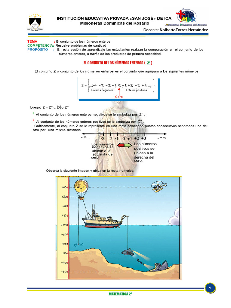 C1 - Compara nùmeros enteros | PDF | Entero | Objetos matemáticos