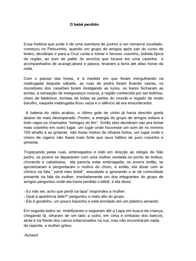 Yasmim Gonzaga - Redação - História Inusitada | PDF