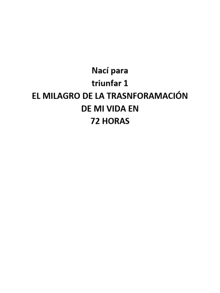 Nací para Triunfar | PDF