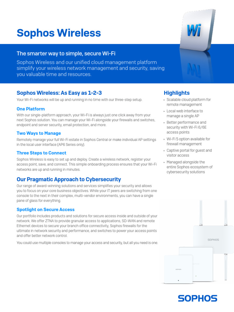 DATASHEET Sophos-Wireless-Ds | PDF