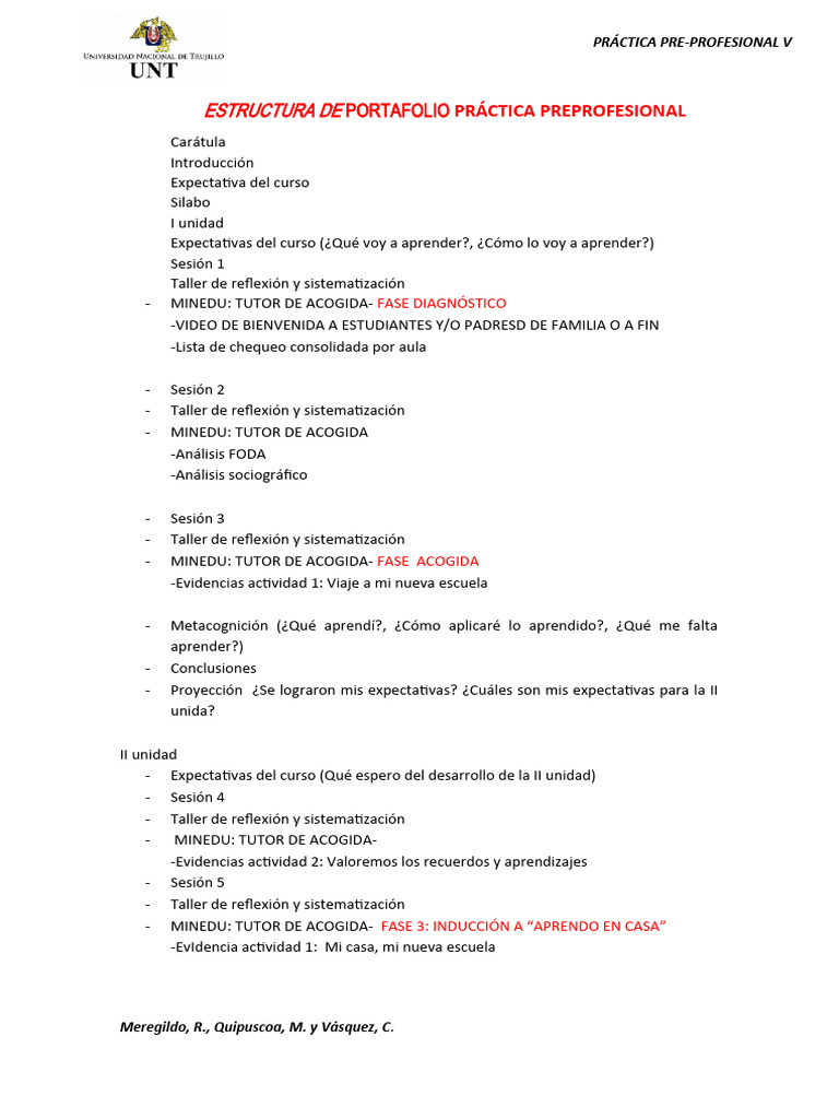 Estructura de Portafolio Digital de Práctica (PDP) | PDF | Aprendizaje | Modificación de ...