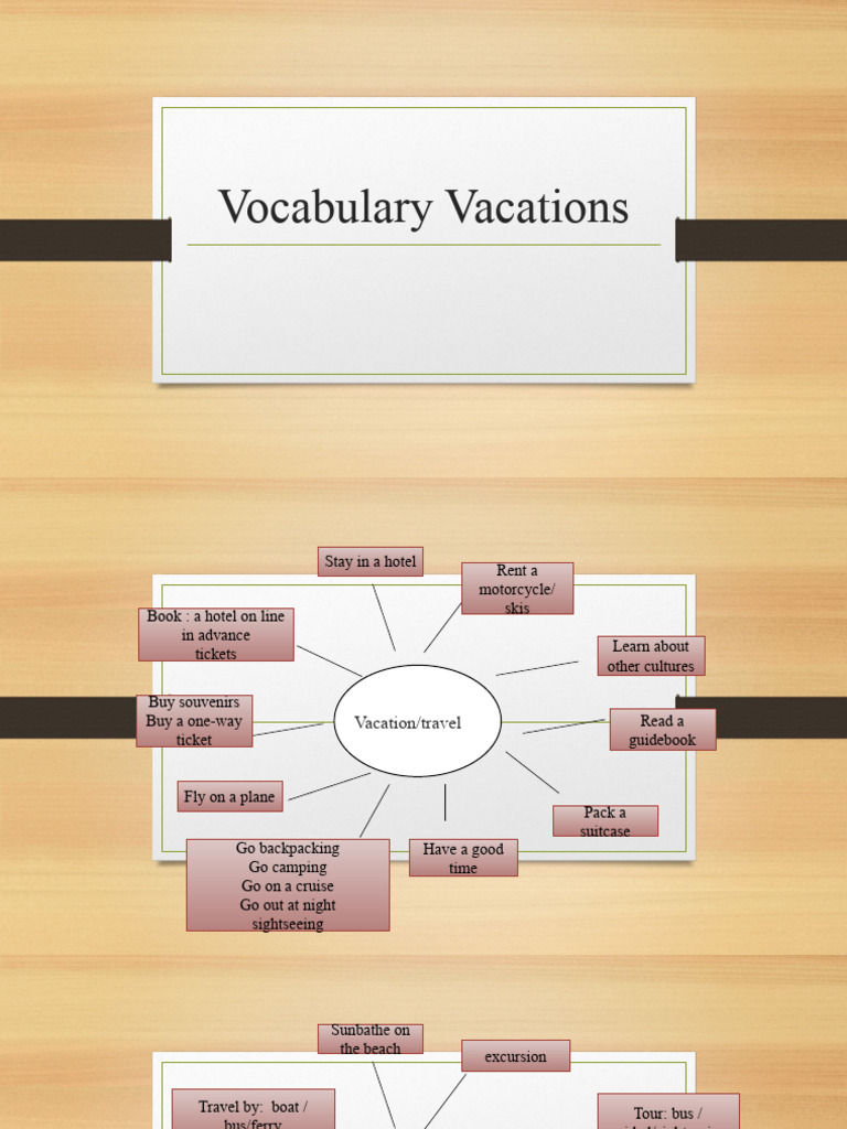 Vocabulary Vacations | PDF