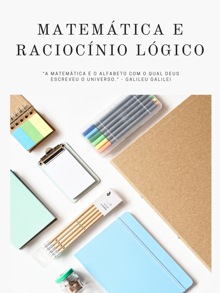 Apostila de Matemática e Raciocínio Lógico | PDF | Lógica matemática | Raciocínio dedutivo