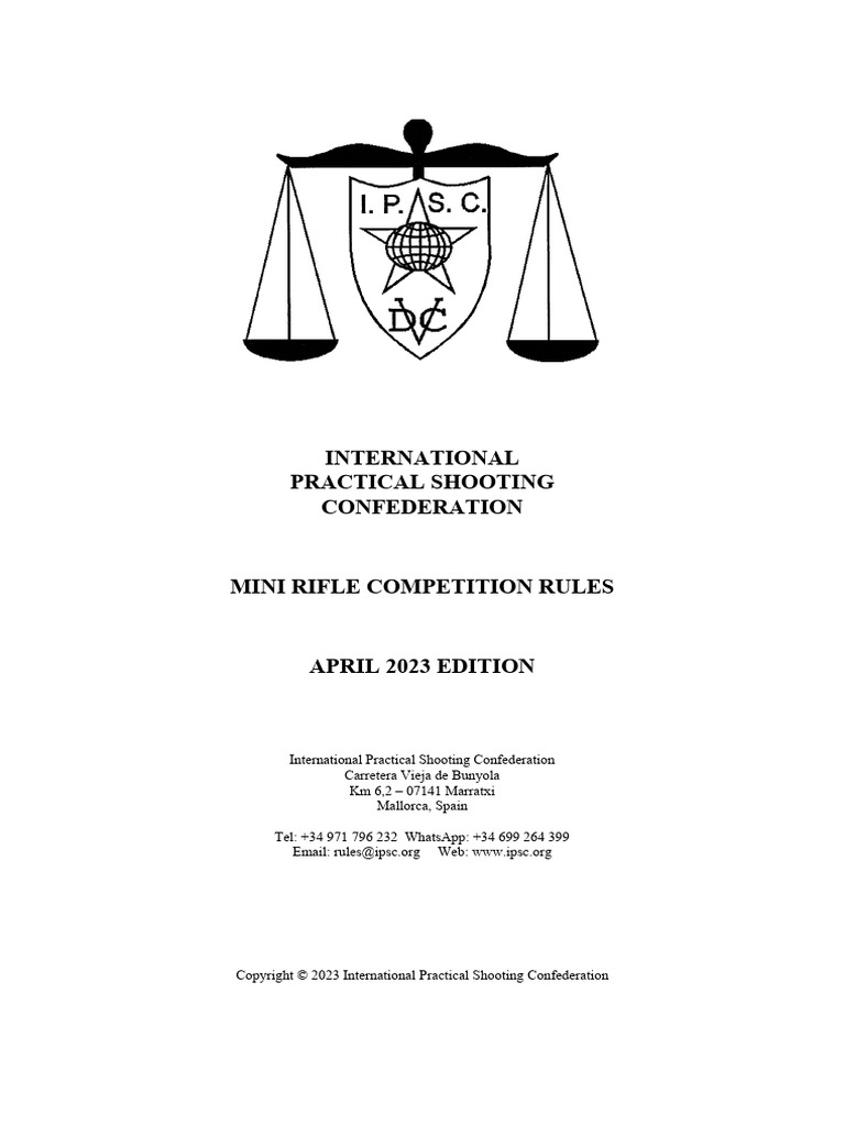 IPSC Mini Rifle Competition Rules - Apr 2023 Edition - Final 25 Apr ...
