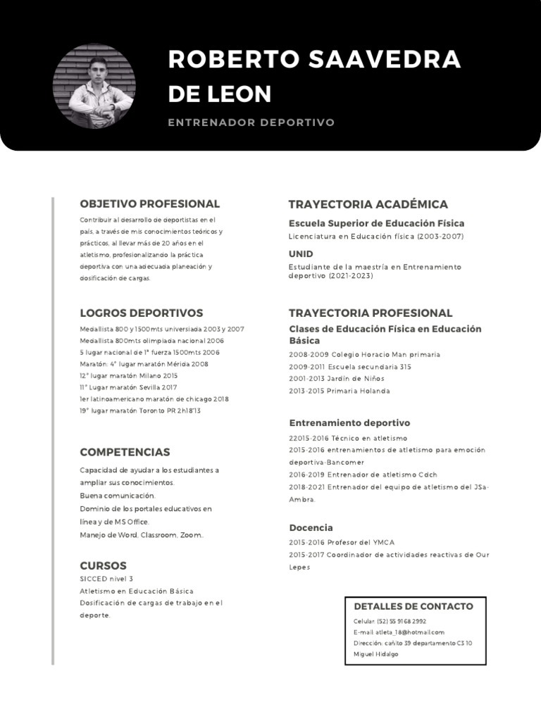 CV Roberto Saavedra | PDF