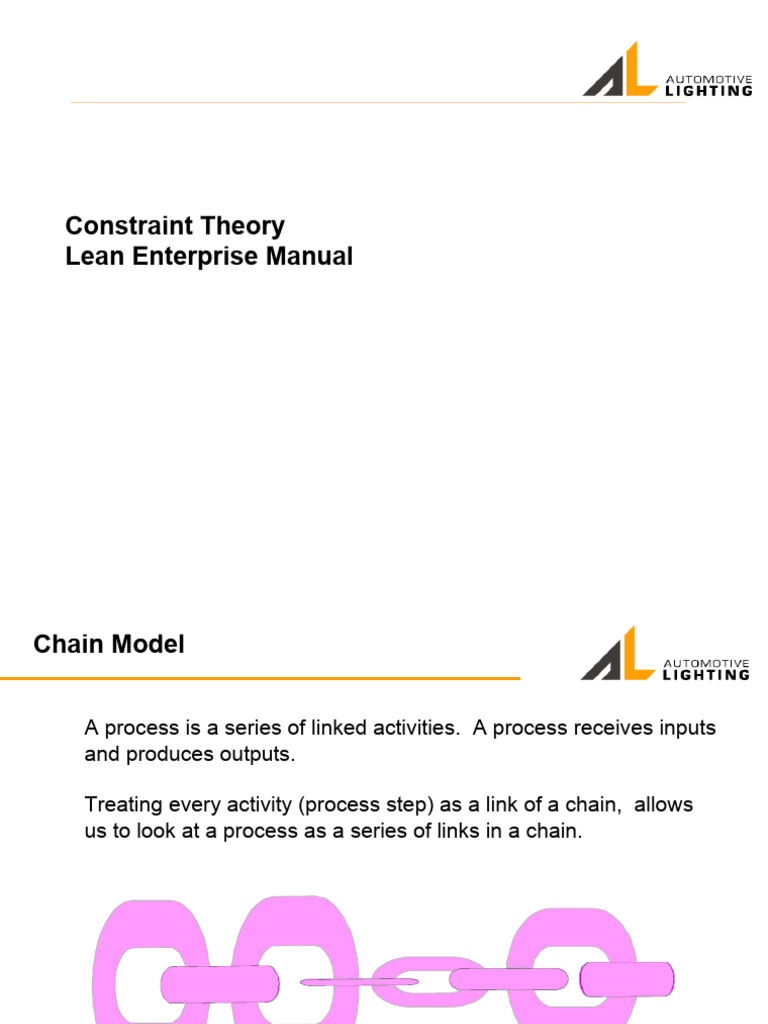 Lean Constraint Management Guide | PDF | Lean Manufacturing | Systems ...