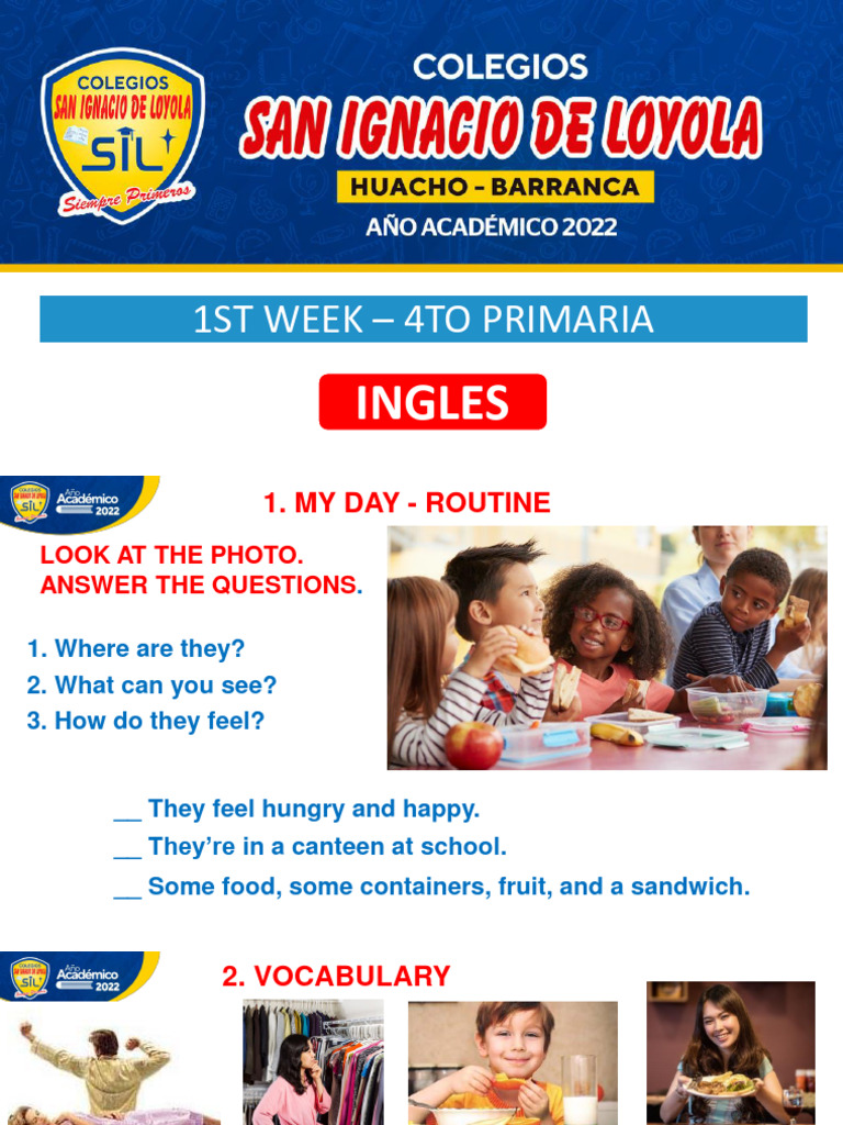 1st WEEK - 4to PRIM. | PDF