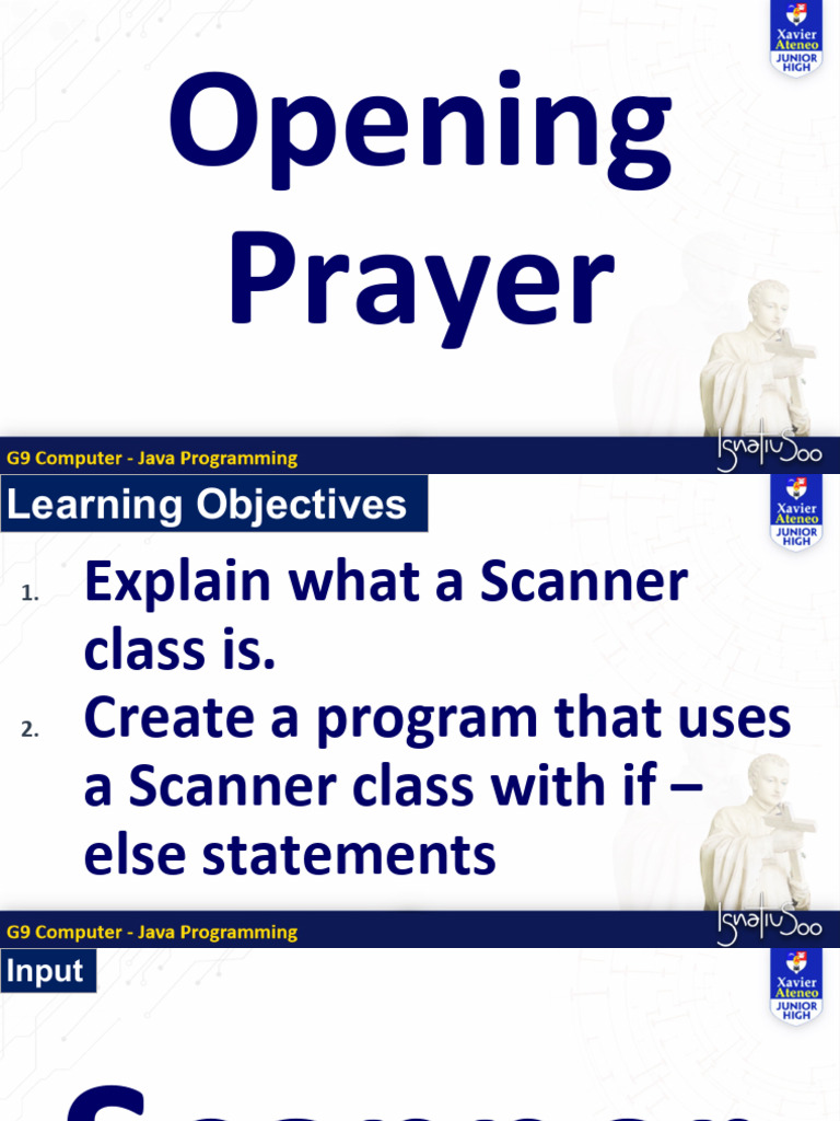 Lesson 5.1 - Scanner | PDF | Class (Computer Programming) | Programming