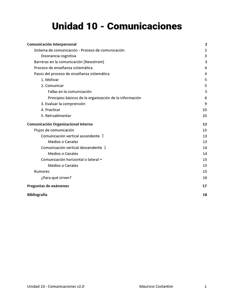 U10 - Comunicaciones v2.0 | PDF | Comunicación | Aprendizaje
