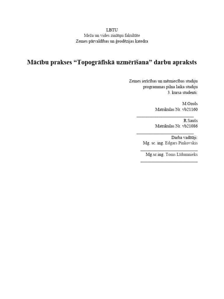 Prakses Atskaite 1 | PDF