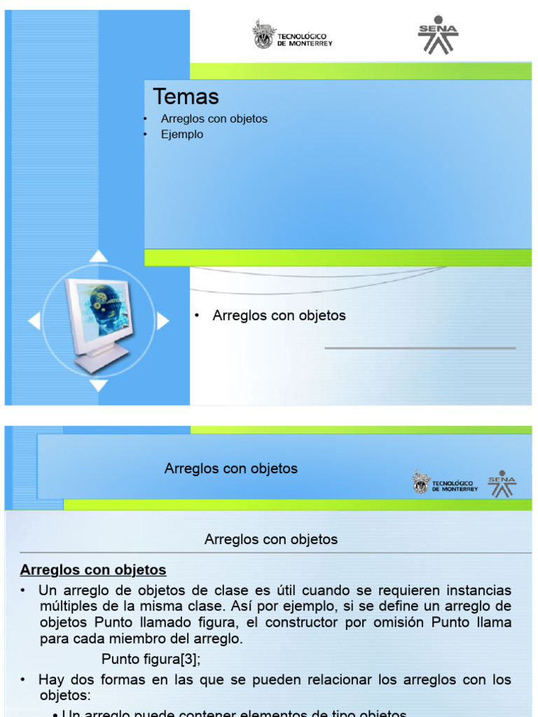 MF Arreglos Objetos | PDF | Informática | Tecnología