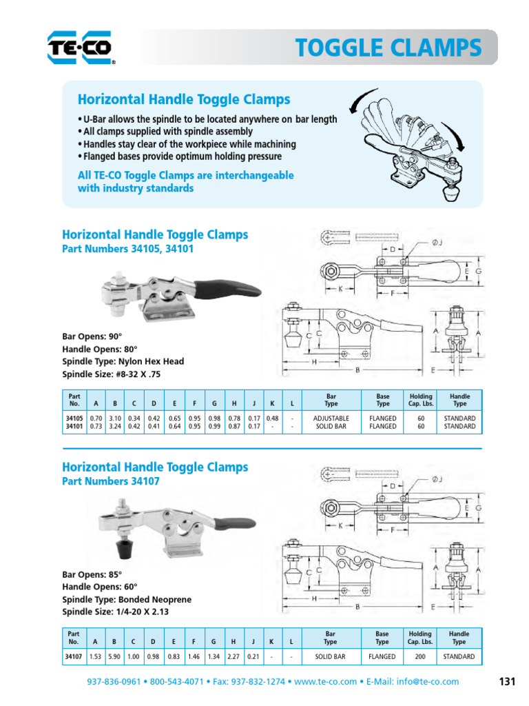 Clamps_Teco_1 | PDF | Machines | Crafts