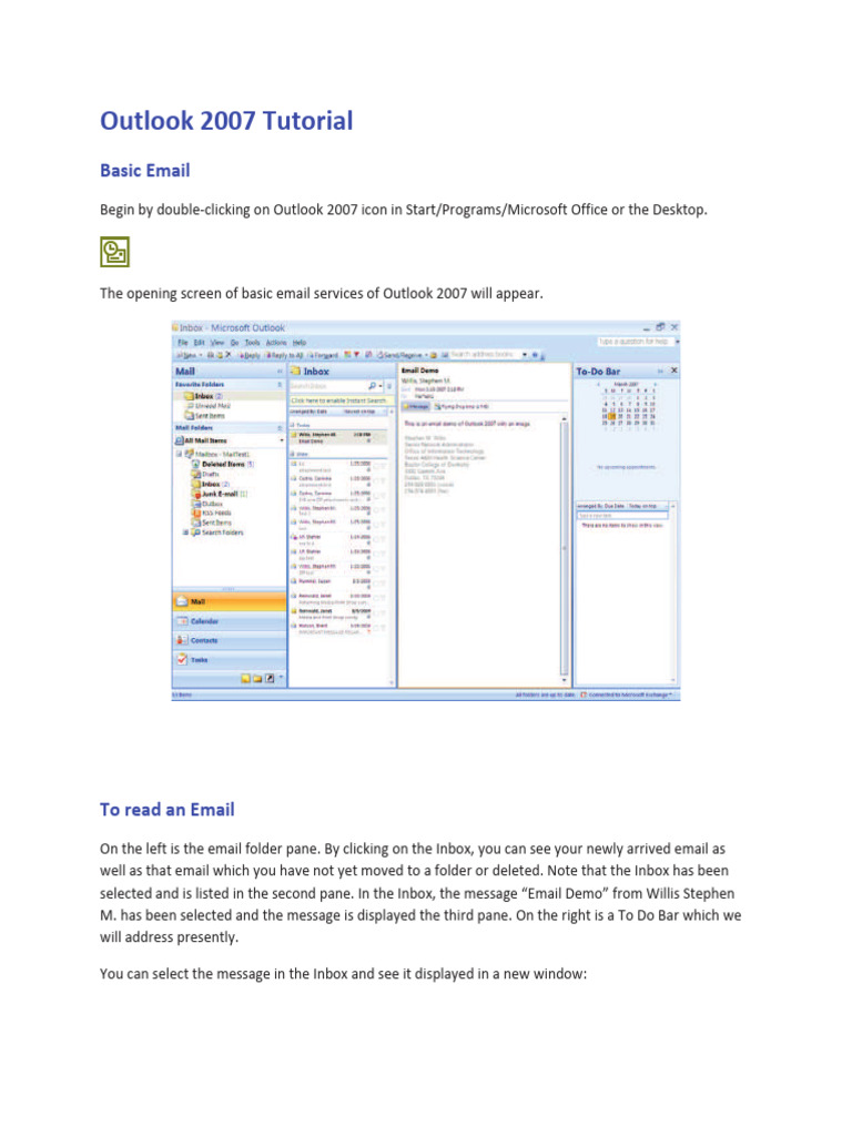 Tutorial Outlook | PDF | Text | Ibm Pc Compatibles