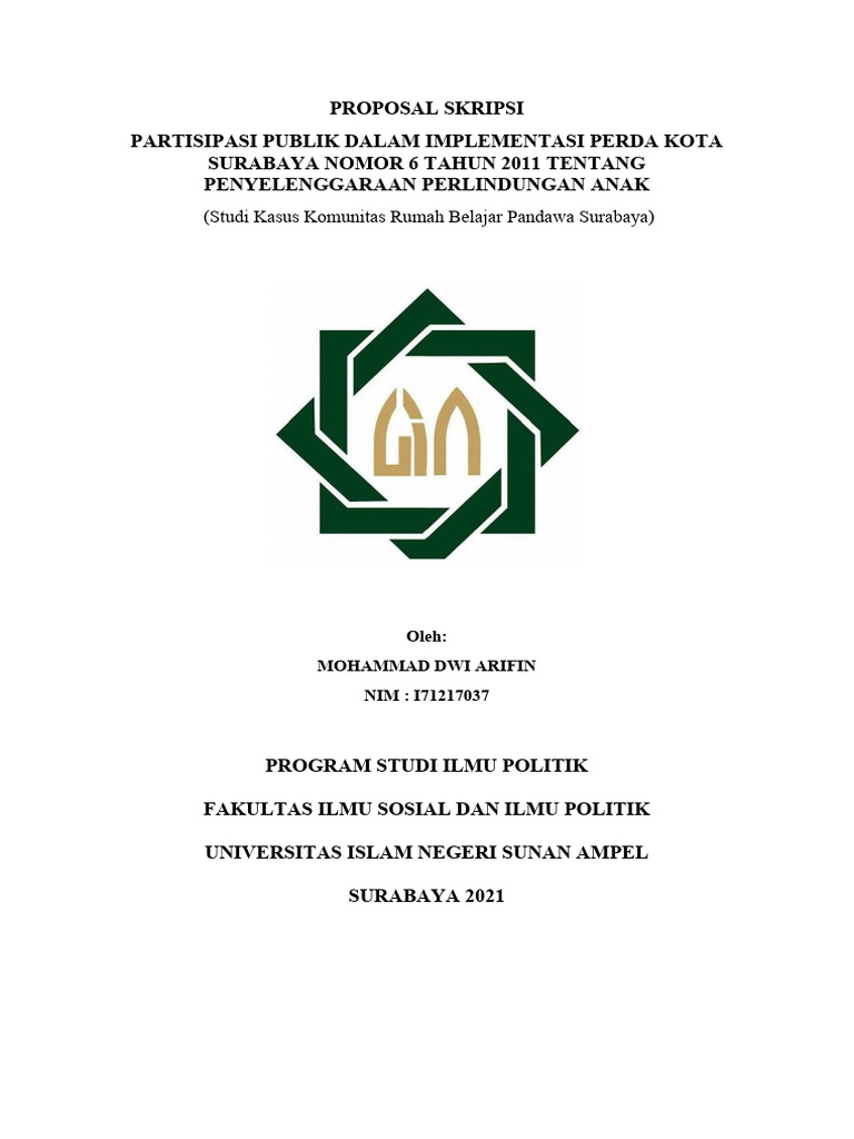 Proposal Skripsi | PDF