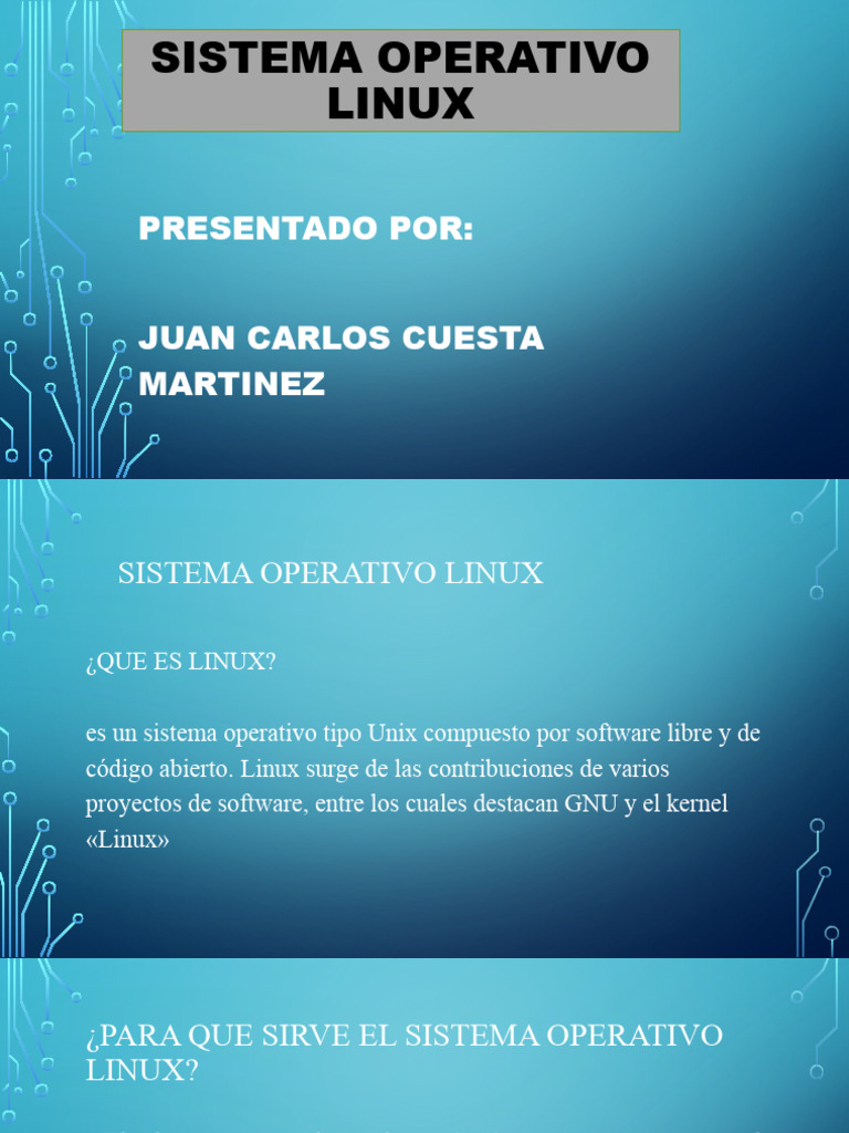 Sistema Operativo Linux (So) | PDF | Informática