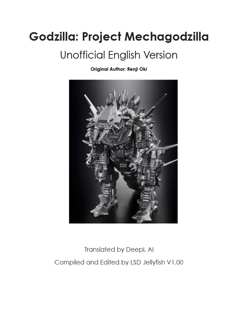 Godzilla Project Mechagodzilla Public V1 | PDF