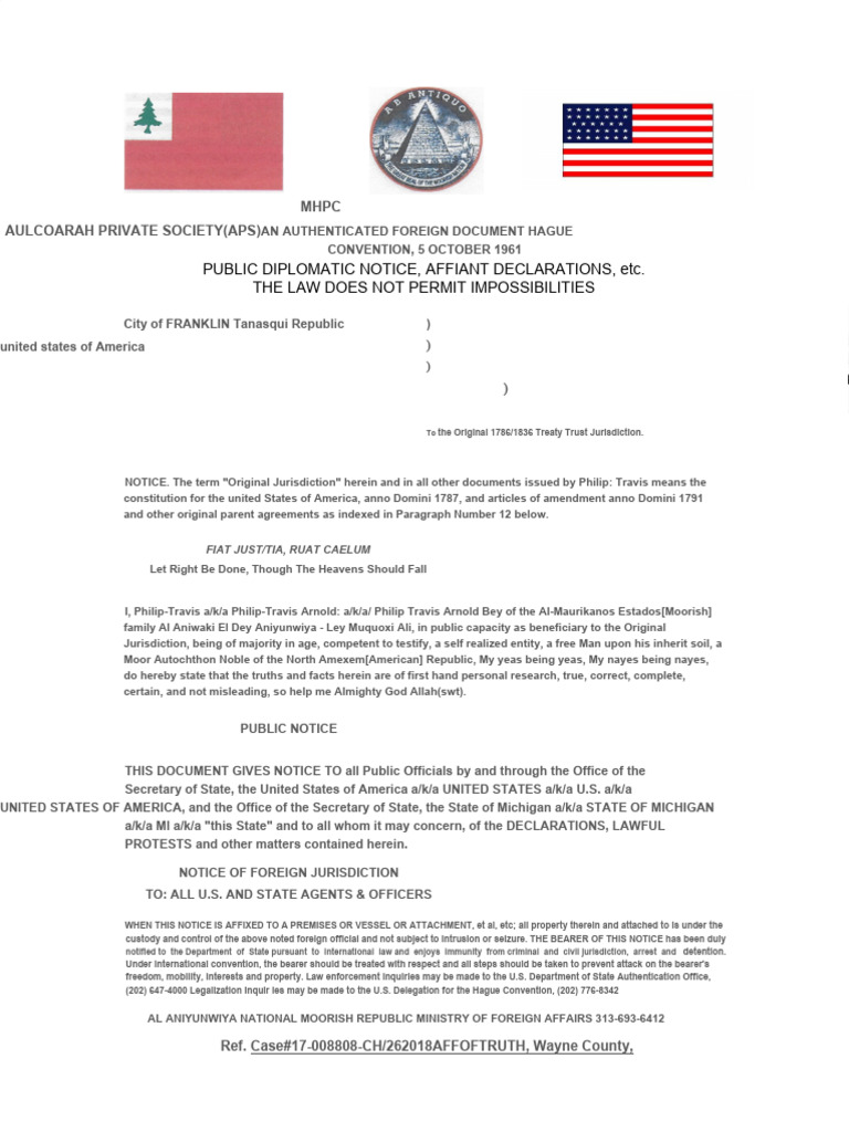 Nationality Declaration Ucc 03 | PDF | Jurisdiction | Treaty