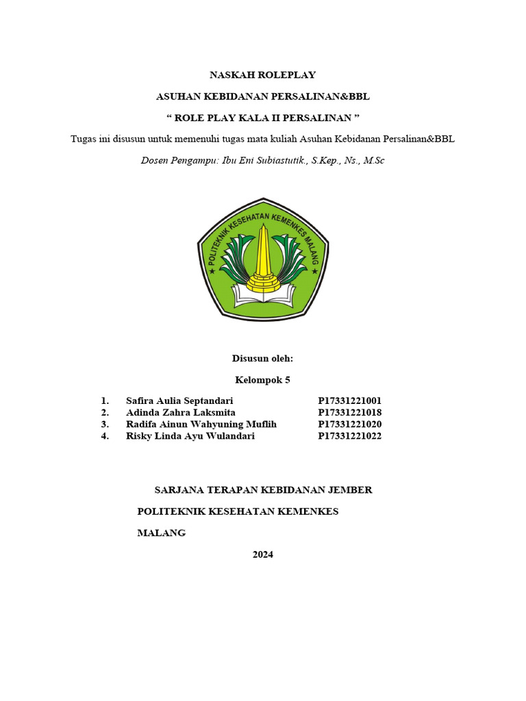 Naskah Role Play Kala Ii Fix Baru | PDF