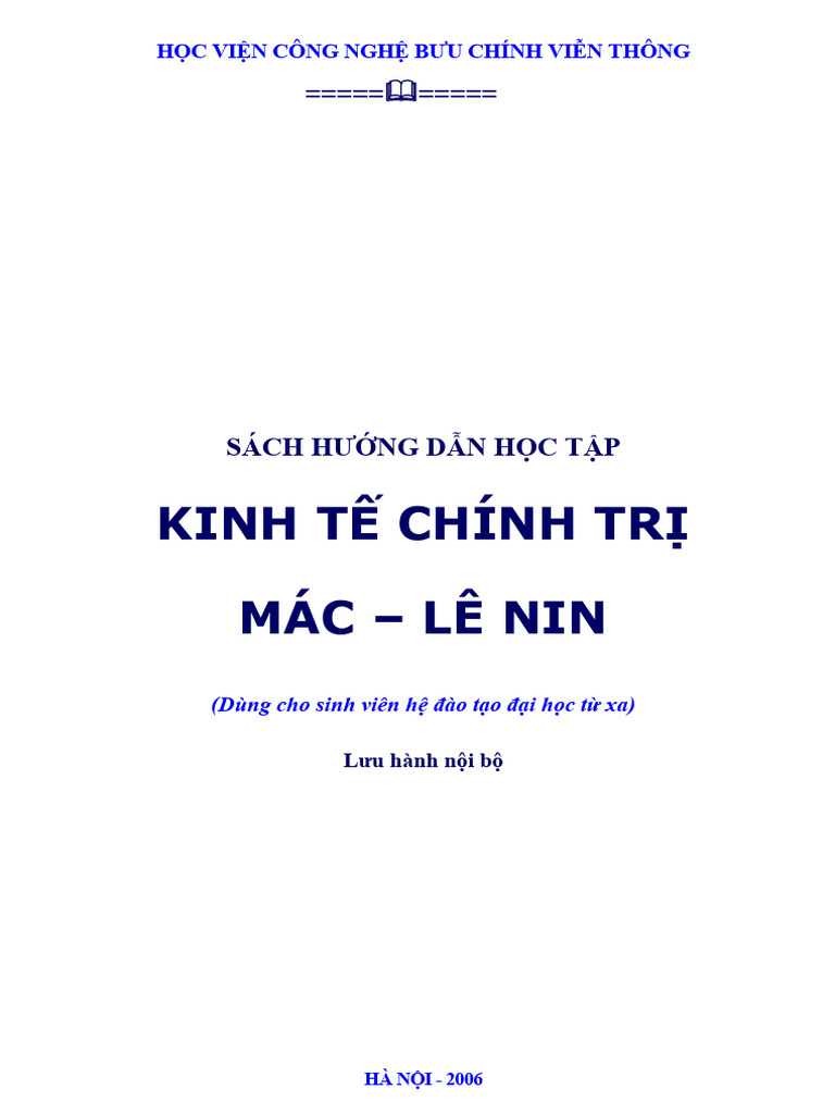 Tailieuxanh Kinh Te Chinh Tri Ctrinh Ptit NG Quang Hanh Vs Nguyen Van Lich Split 1 9266 | PDF